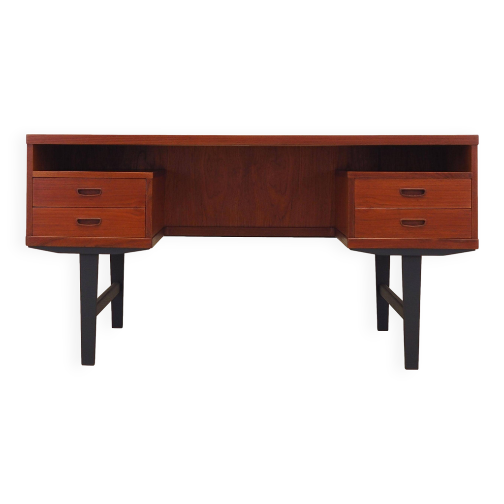 Bureau en teck, design danois, années 1970, production : Danemark | Selency