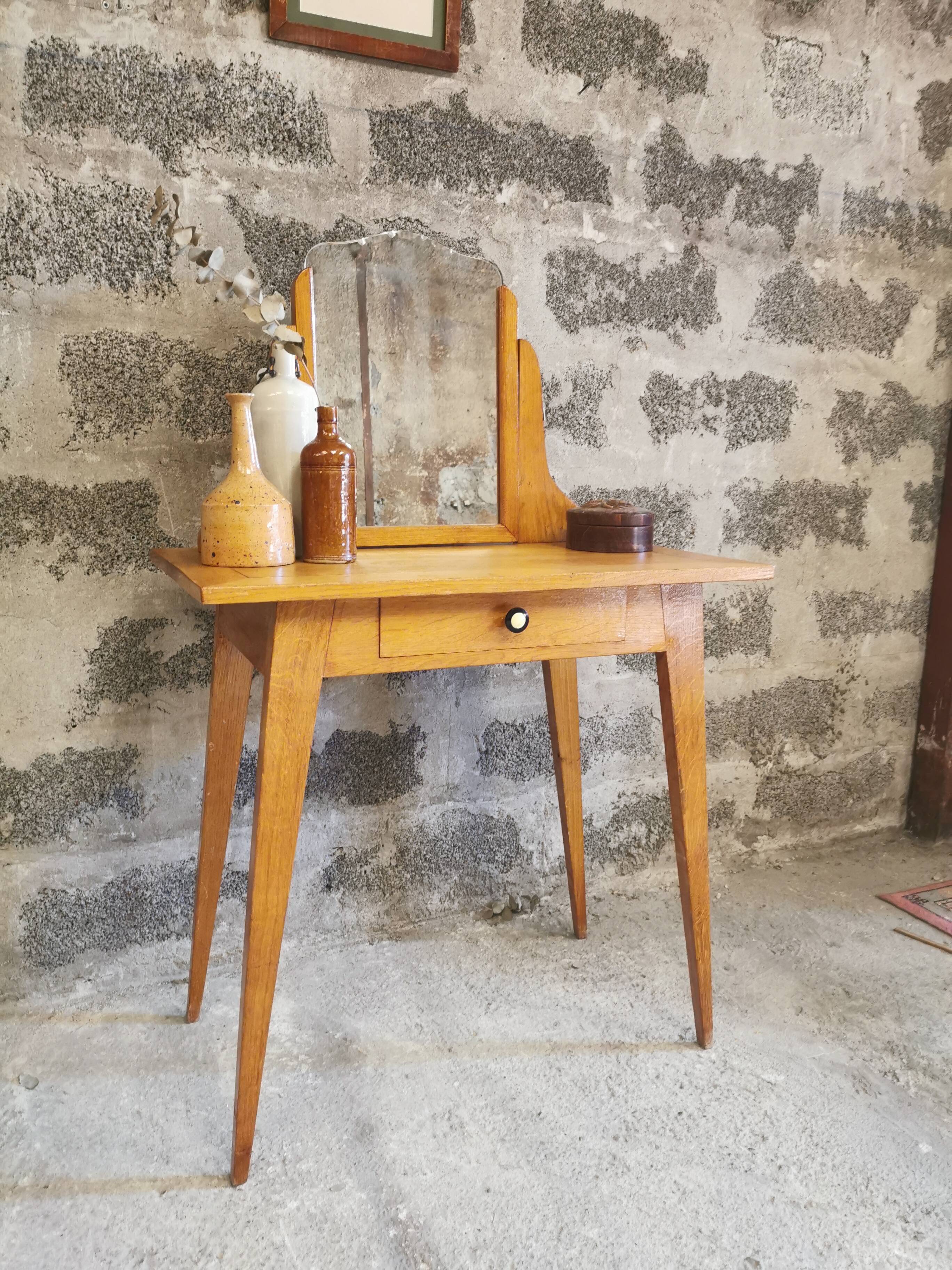 Coiffeuse pieds compas | Selency