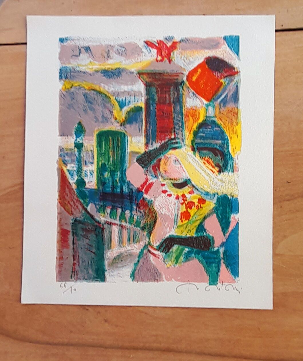 Lithographie originale Roger Montané 1950 | Selency