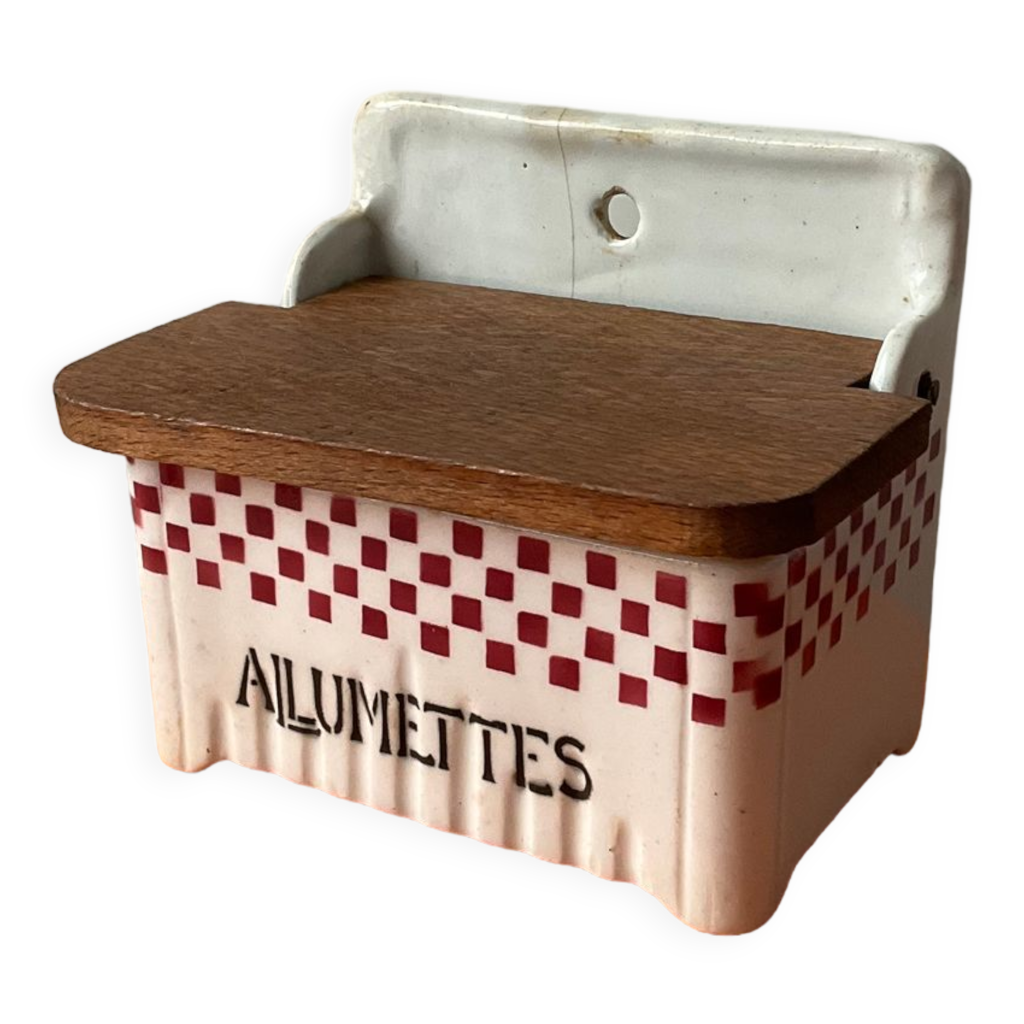 Boîte à allumettes en céramique vintage | Selency
