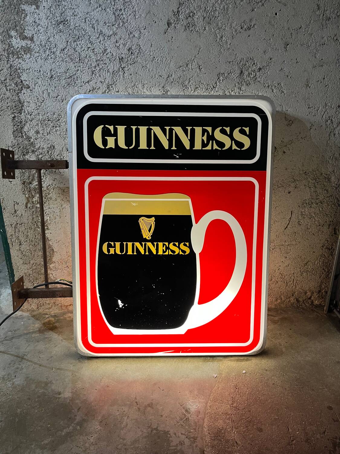 Enseigne publicitaire guinness vintage 1981 | Selency