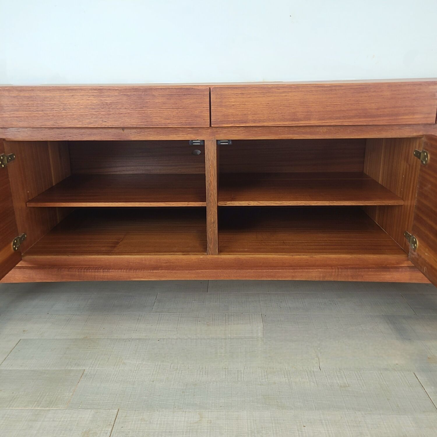 Enfilade danoise design Ib Kofod Larsen teck vintage années 1960 scand ...