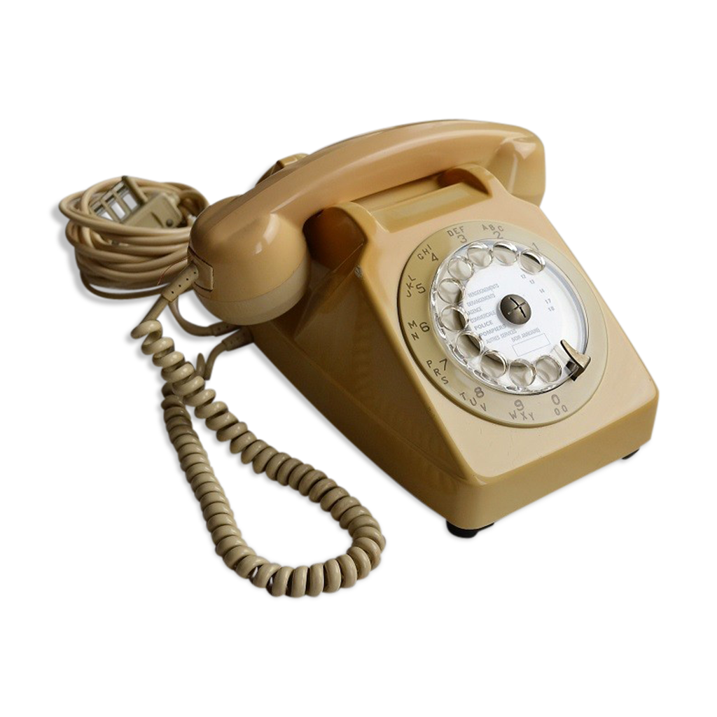 Téléphone vintage socotel s63 à cadran 1977 | Selency