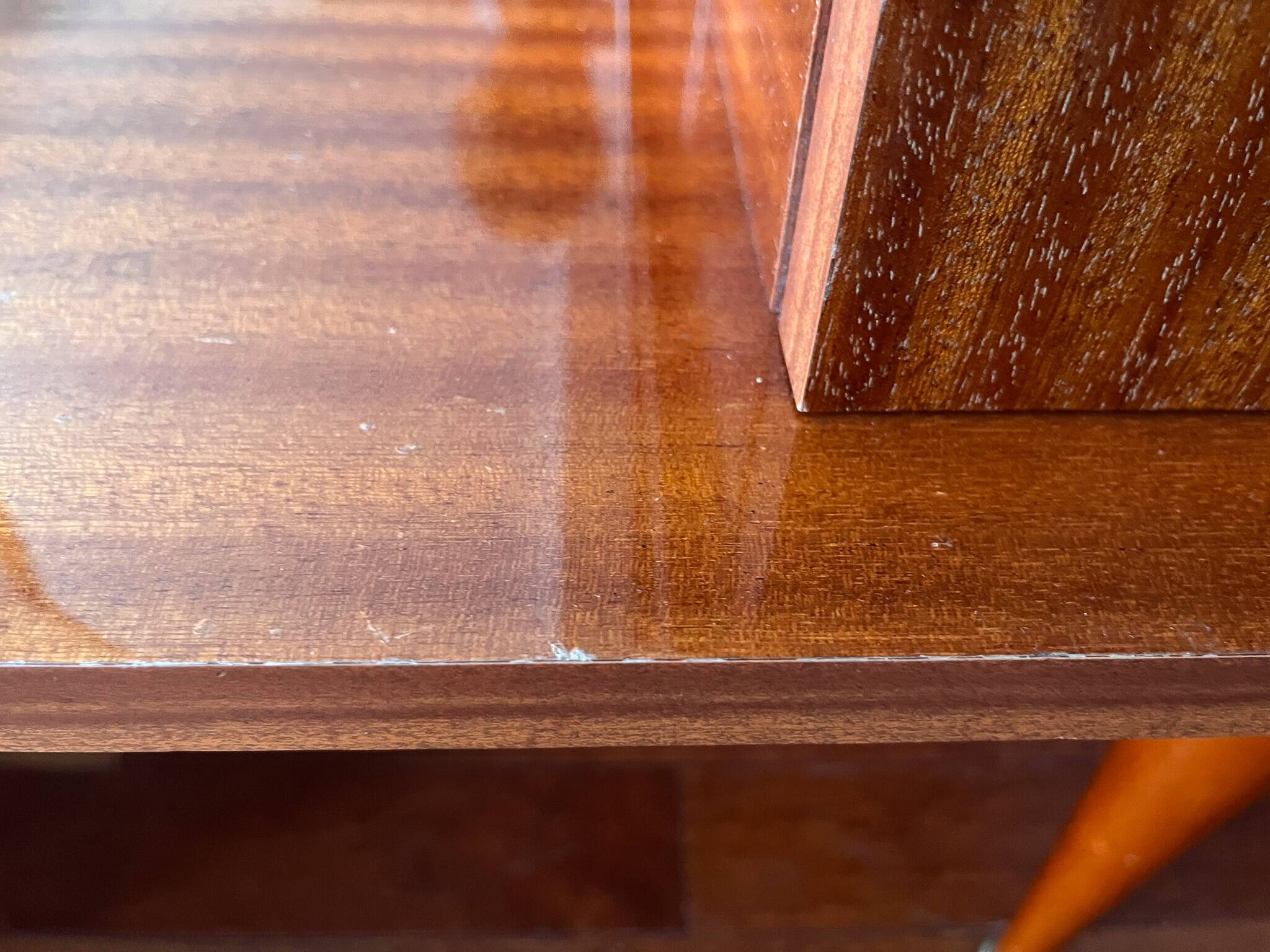 Coiffeuse Scandinave miroir années 50-60 pieds compas | Selency