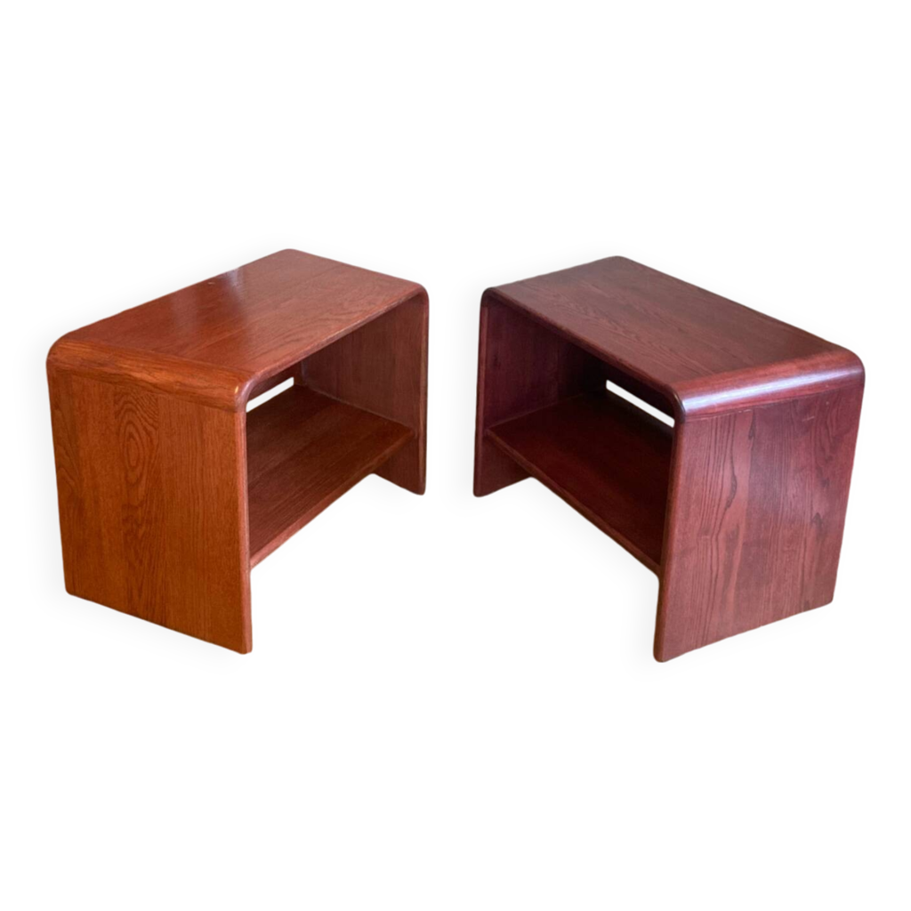 Timeless Scandinavian bedside tables in solid oak from the 1970s/80s ...