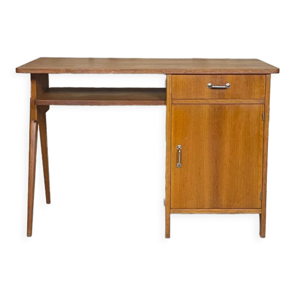 Bureau années 50 pieds compas | Selency