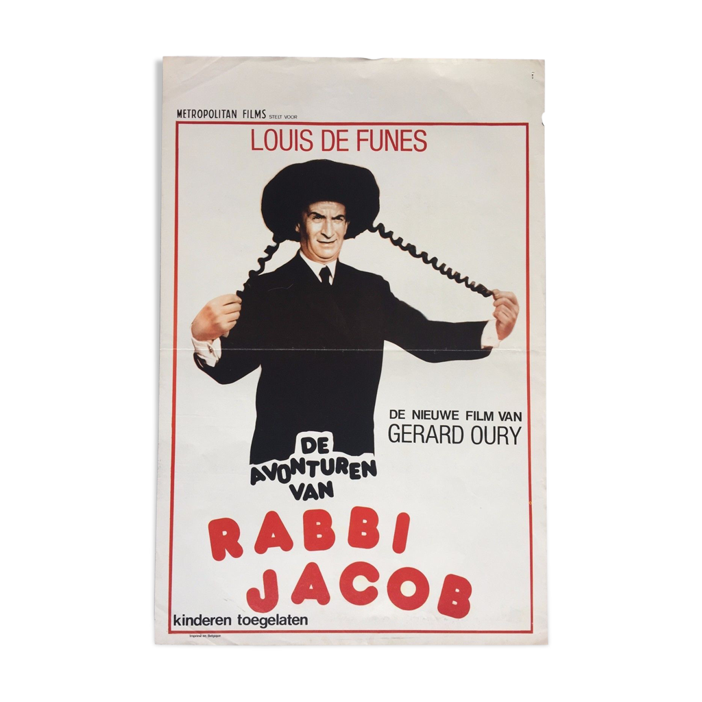 Affiche cinéma "Les aventures de Rabbi Jacob", 1973 | Selency
