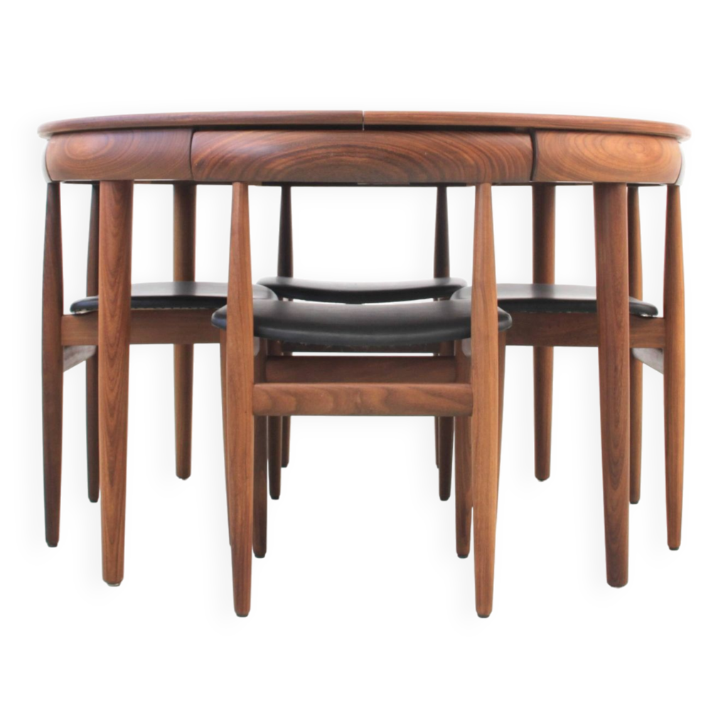 Table extensible scandinave en teck, modèle 630 par Hans Olsen pour ...