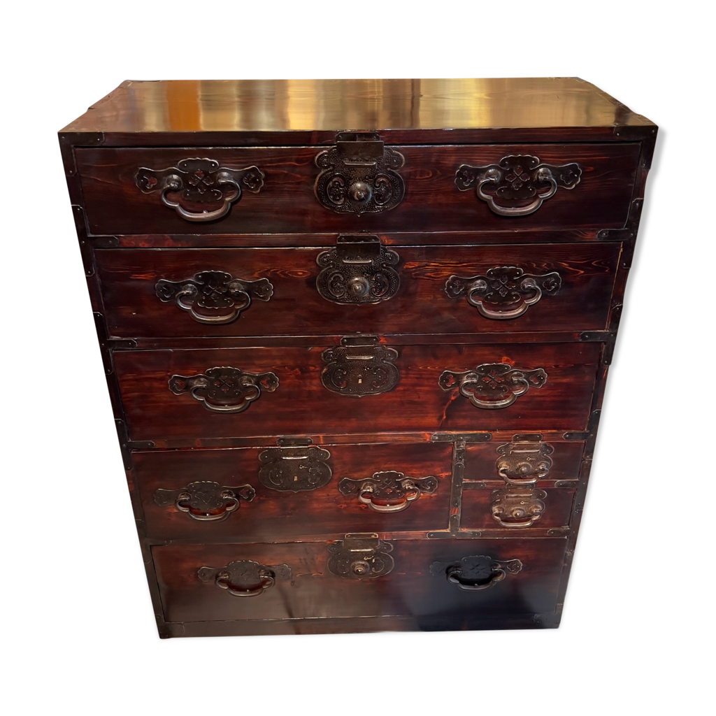 Commode à vêtements japonaise Matsumoto Isho Dansu, période Meiji, vers ...