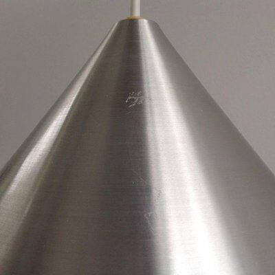 Set de 3 lustres mid-century en forme de cône en verre, 1970s | Selency