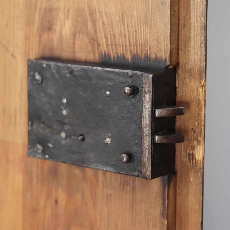 Cabinet de mariée en art populaire peint de style ferme rustique daté ...