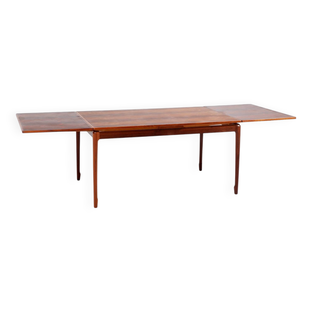 Grande table à manger extensible en palissandre brésilien par H. Sigh & Son | Selency