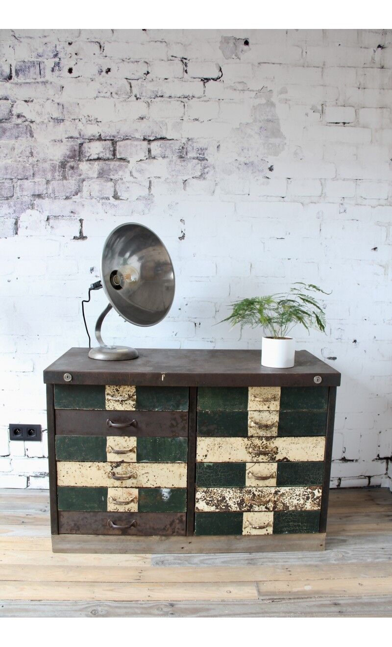Commode métal industrielle | Selency