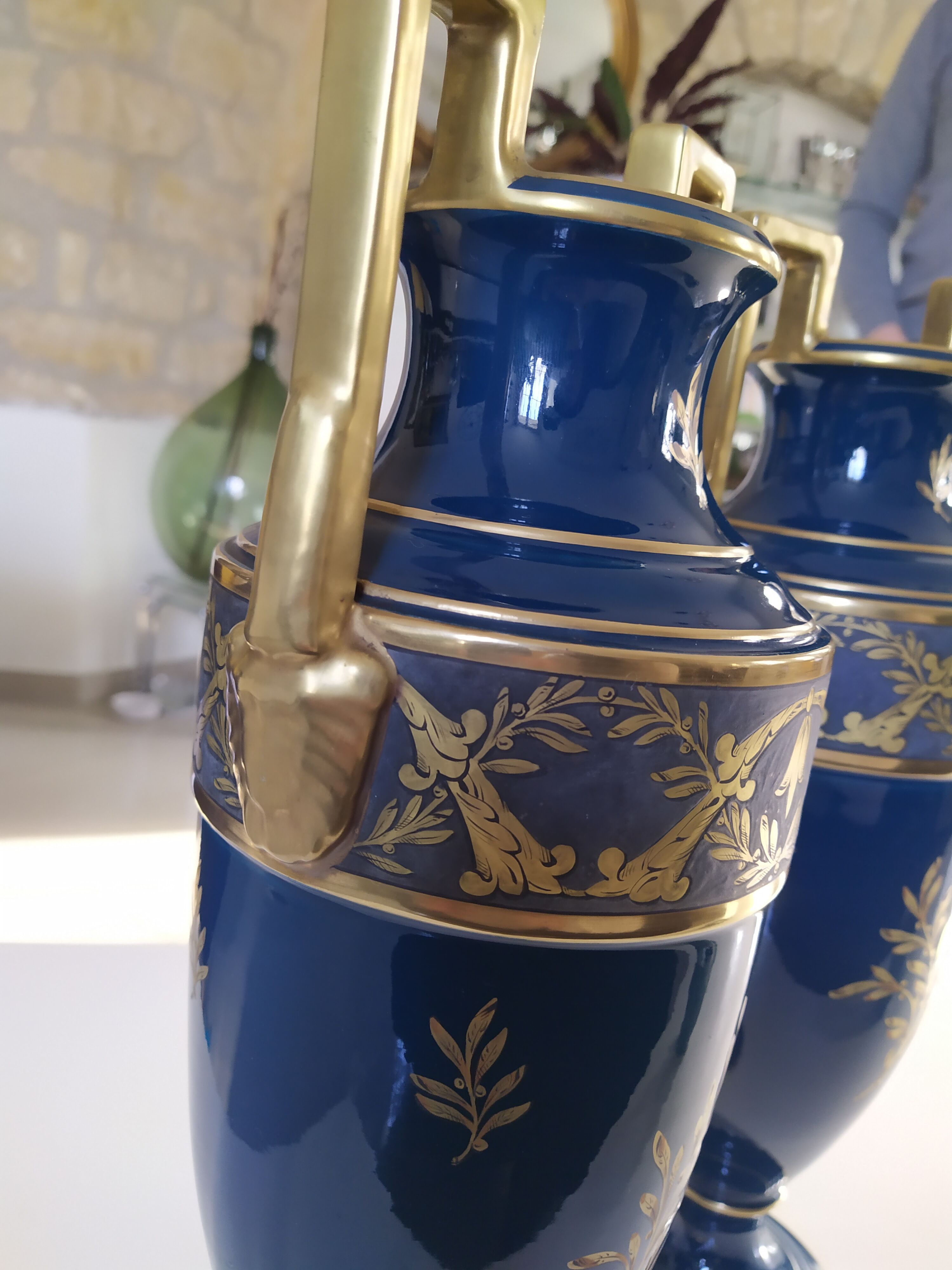 Paire de vases amphores jaget pinon | Selency