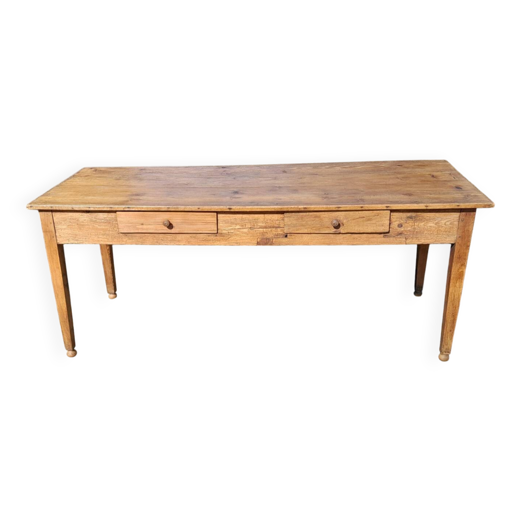 Table de ferme 6 tiroirs | Selency