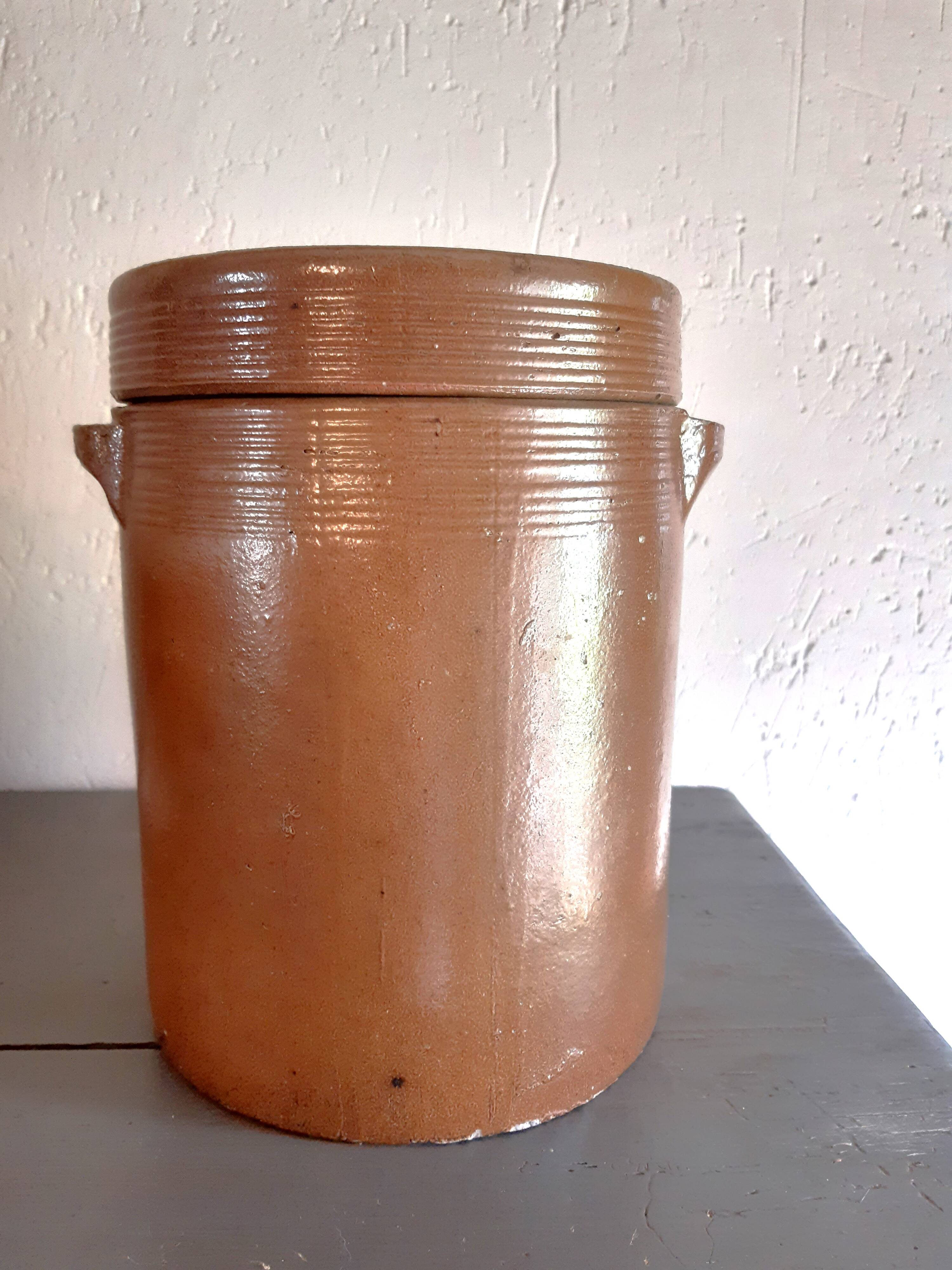 Pot ancien conservation en grès | Selency
