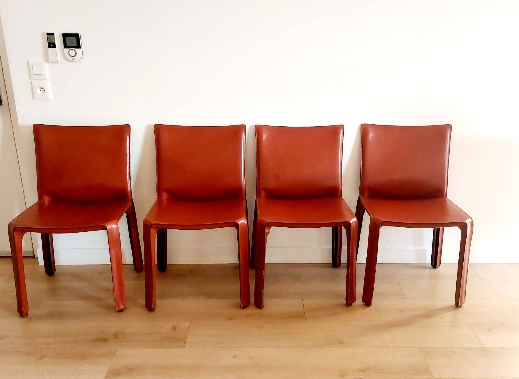Lot de 4 chaises CAB 412 par Mario Bellin - Cassina | Selency