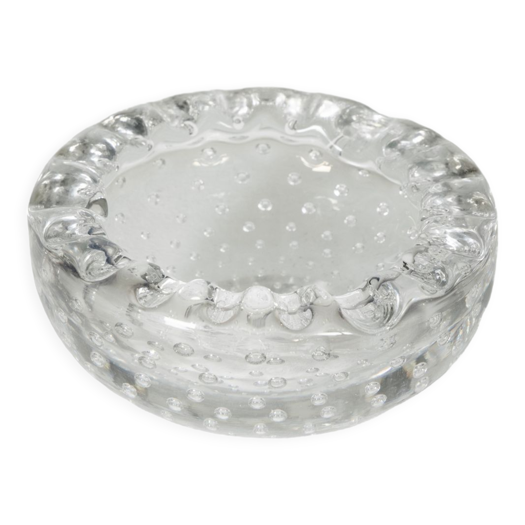 Cendrier bullée en cristal Daum, France | Selency