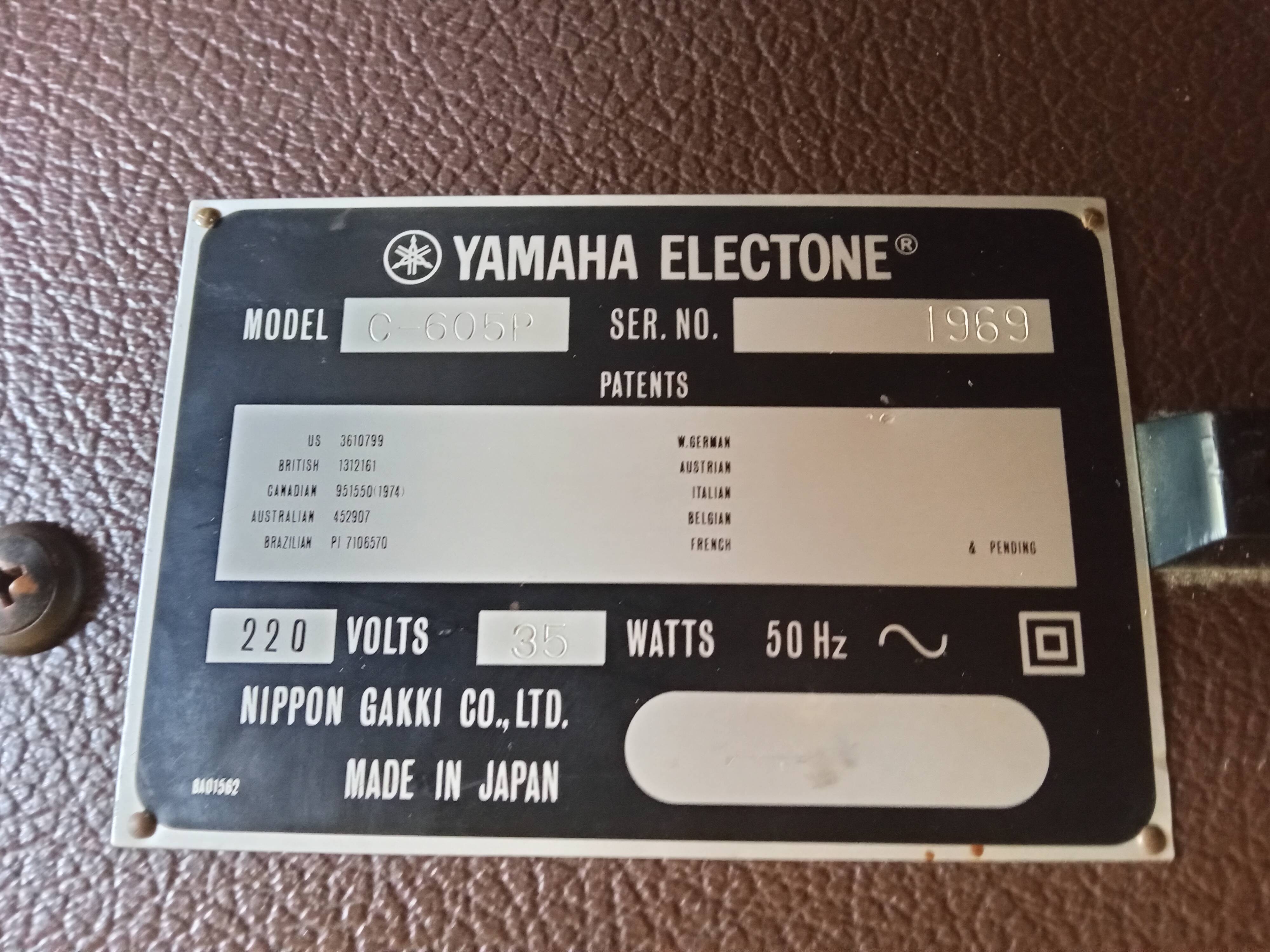 Yamaha Electone C-605P keyboard organ portable case to repair or ...
