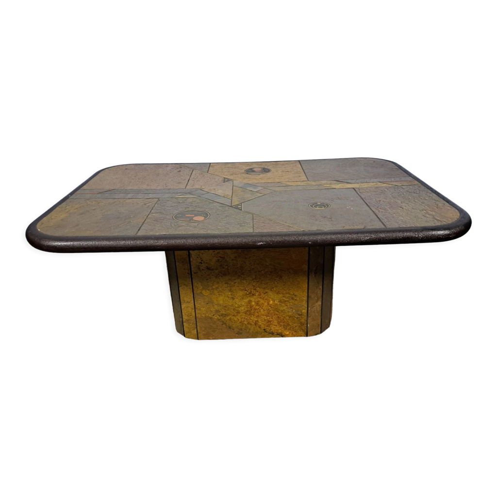 Table basse fédam brutaliste | Selency