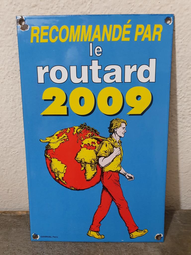 Plaque émaillée Le Routard guide du routard Hôtel Restaurant - 2009 ...