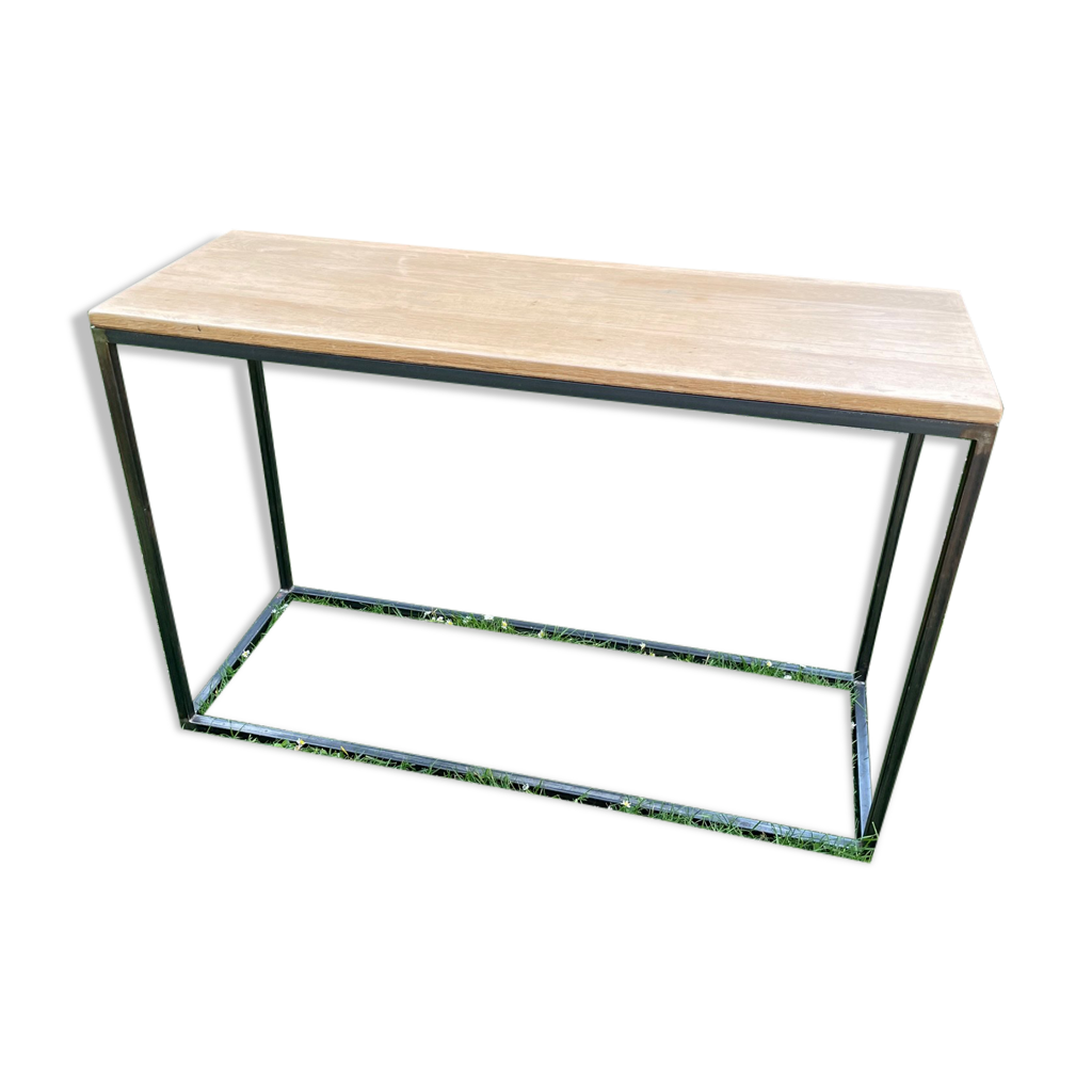 Console chêne acier | Selency