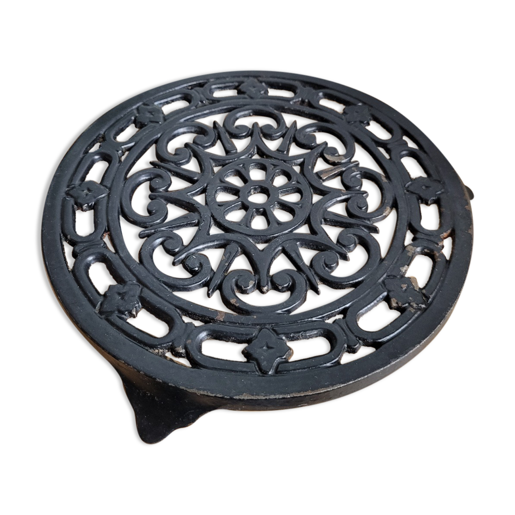 Dessous de plat en fonte vernissé noir Decotec | Selency