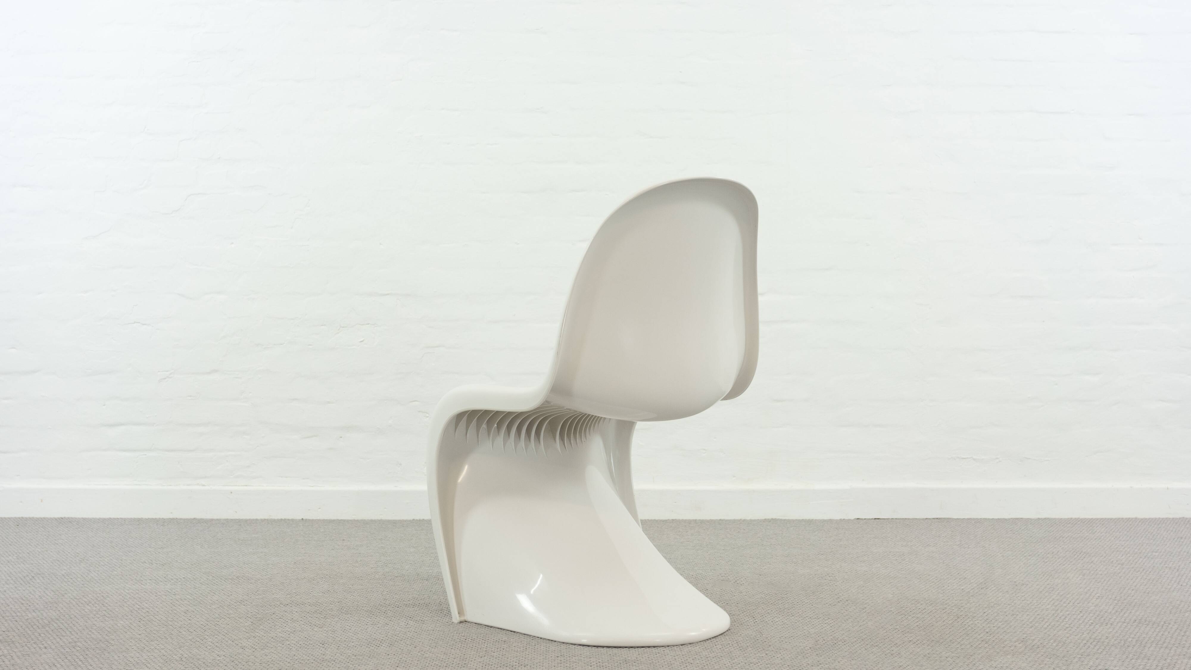 Chaise Panton de Verner Panton pour Herman Miller / Fehlbaum, en blanc ...
