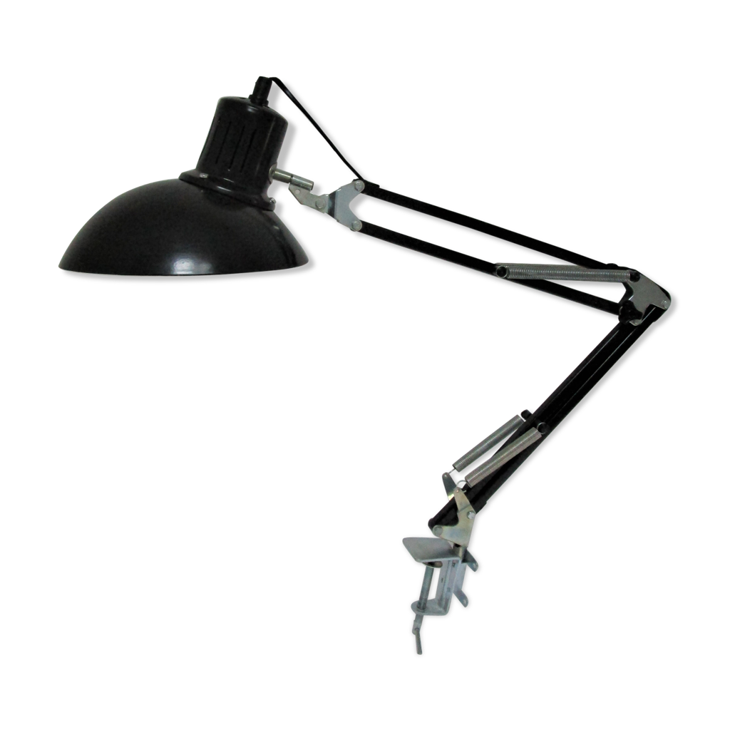 Black vintage architect lamp | Selency
