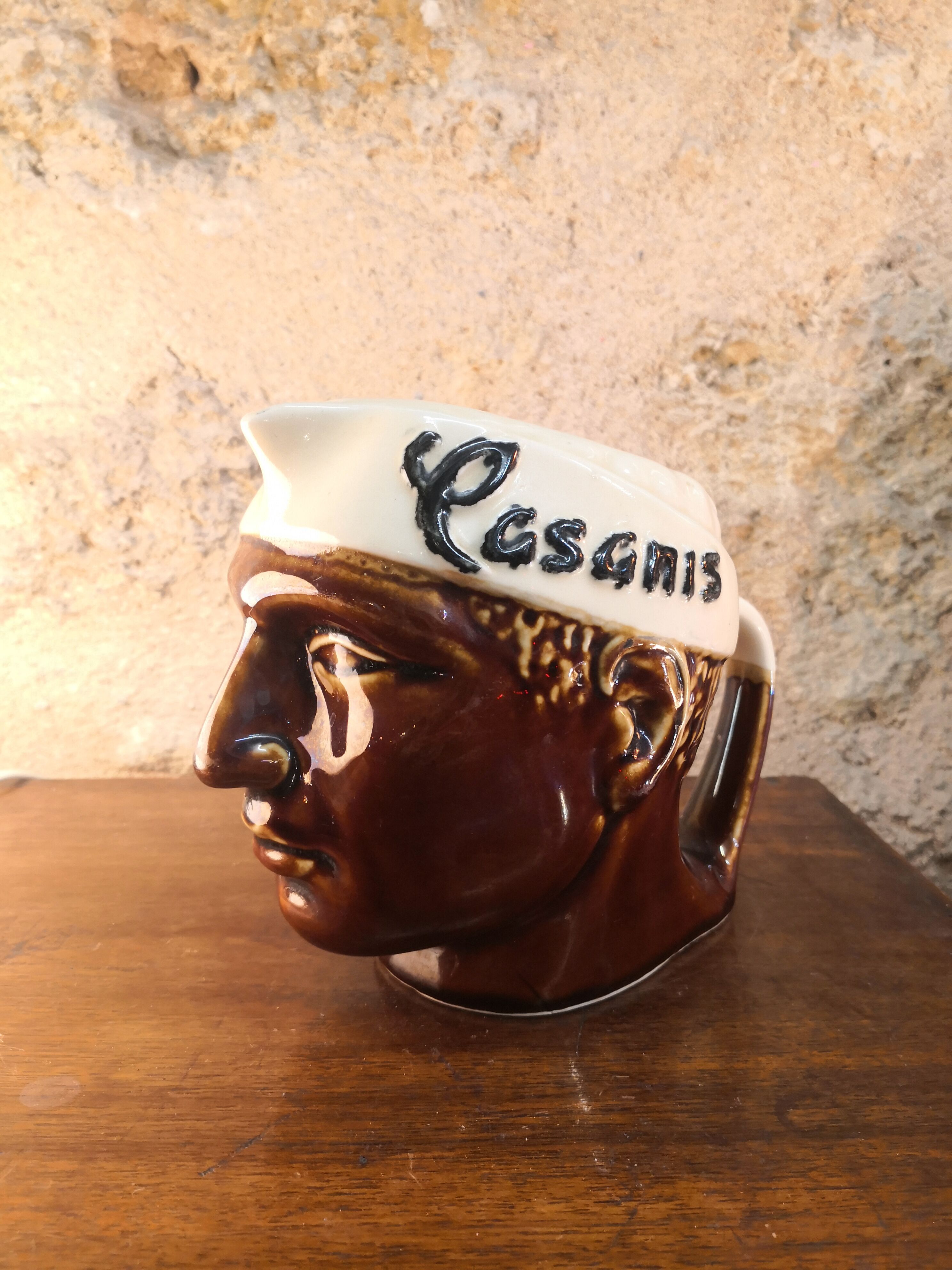 Pichet publicitaire casanis, tête de maure | Selency