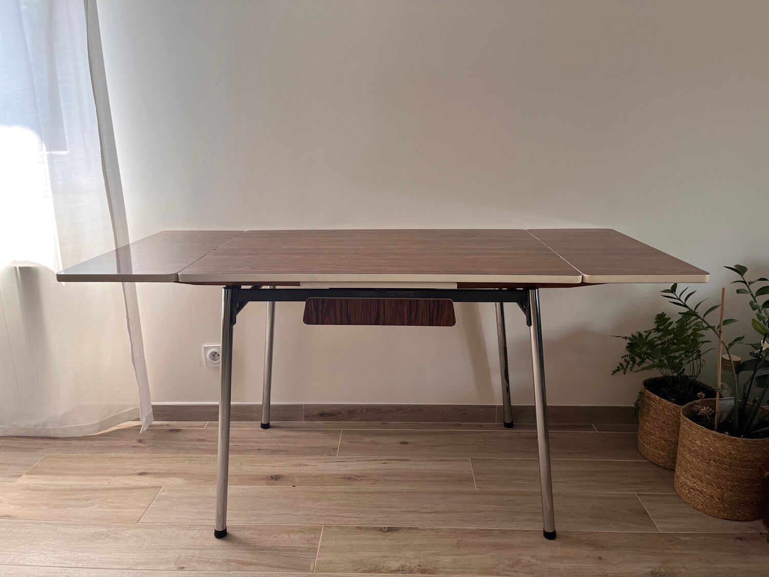 Table extensible formica marron | Selency