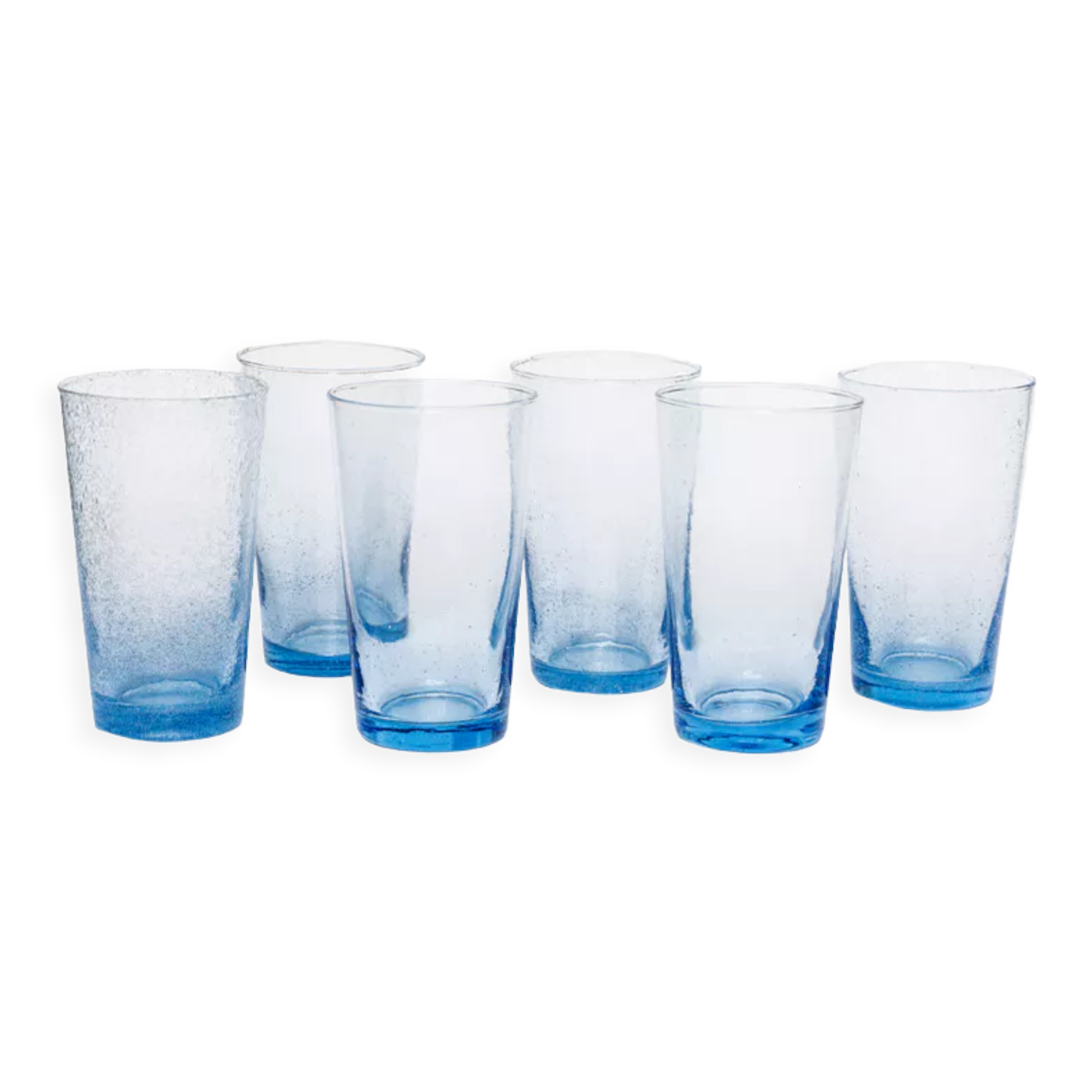 Verres Biot Blue Water, lot de 6 | Selency