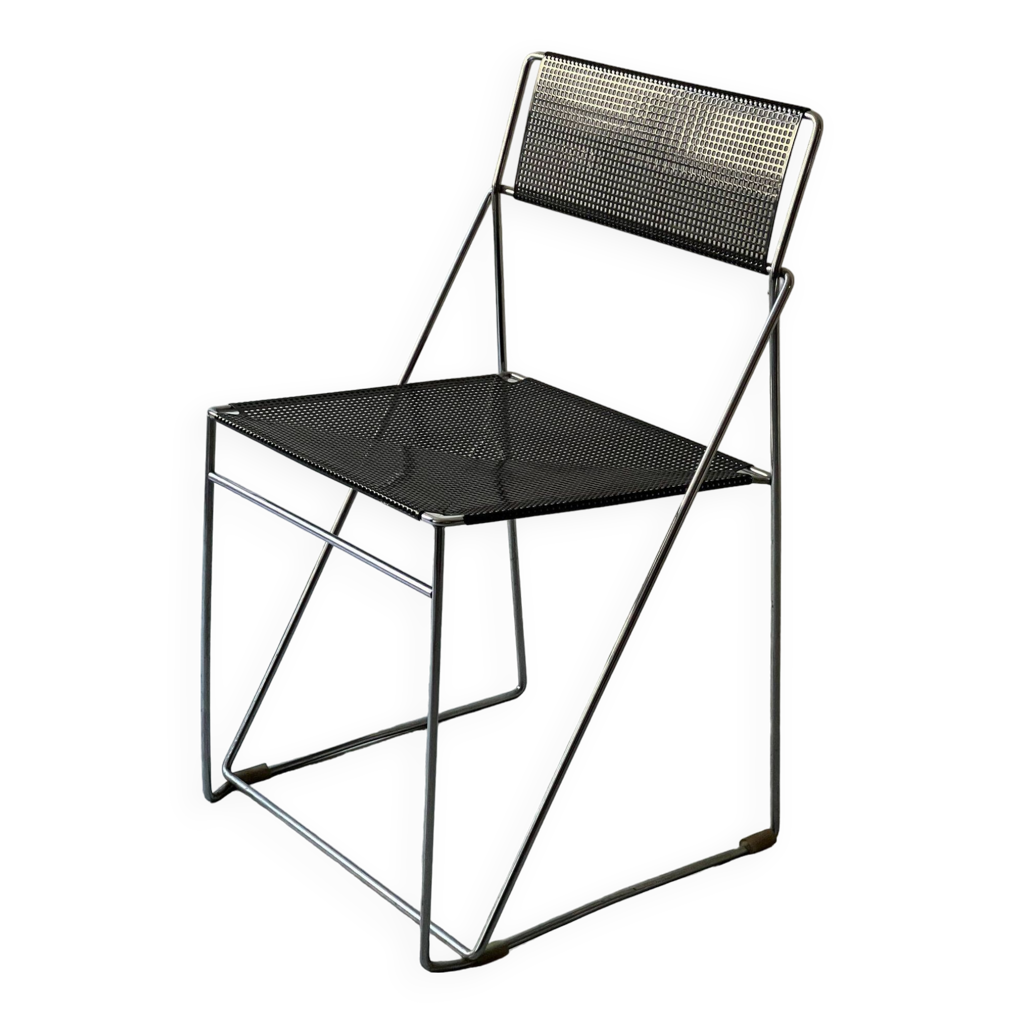 Italian perforated metal chair by Niels Jorgen Haugesen for X-Line ...