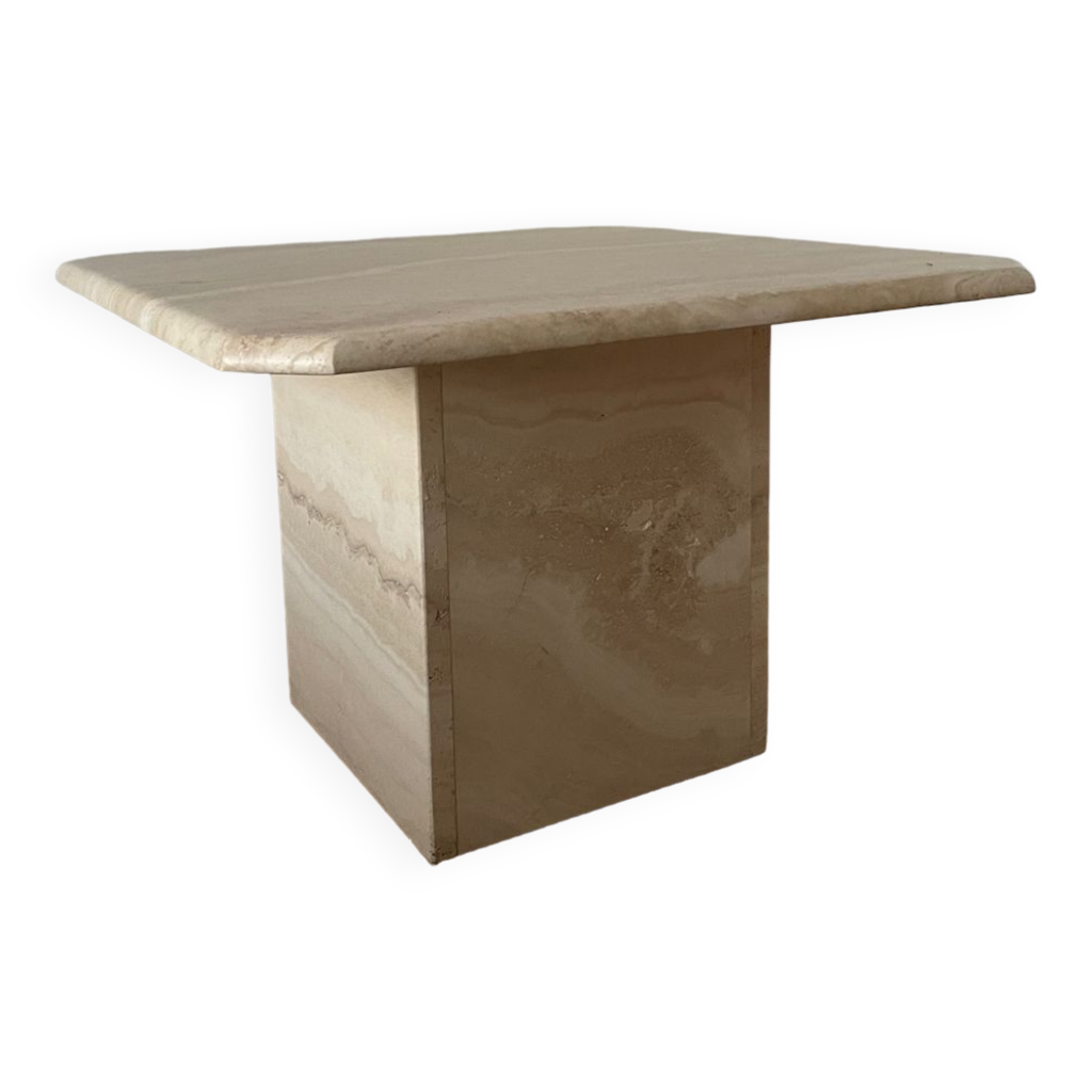 Table basse en travertin vintage | Selency