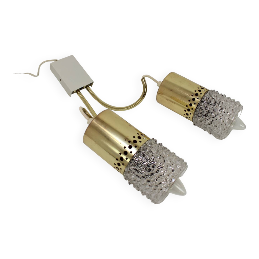 Midcentury Brass Wall Lamp, Germany, 1970s | Selency