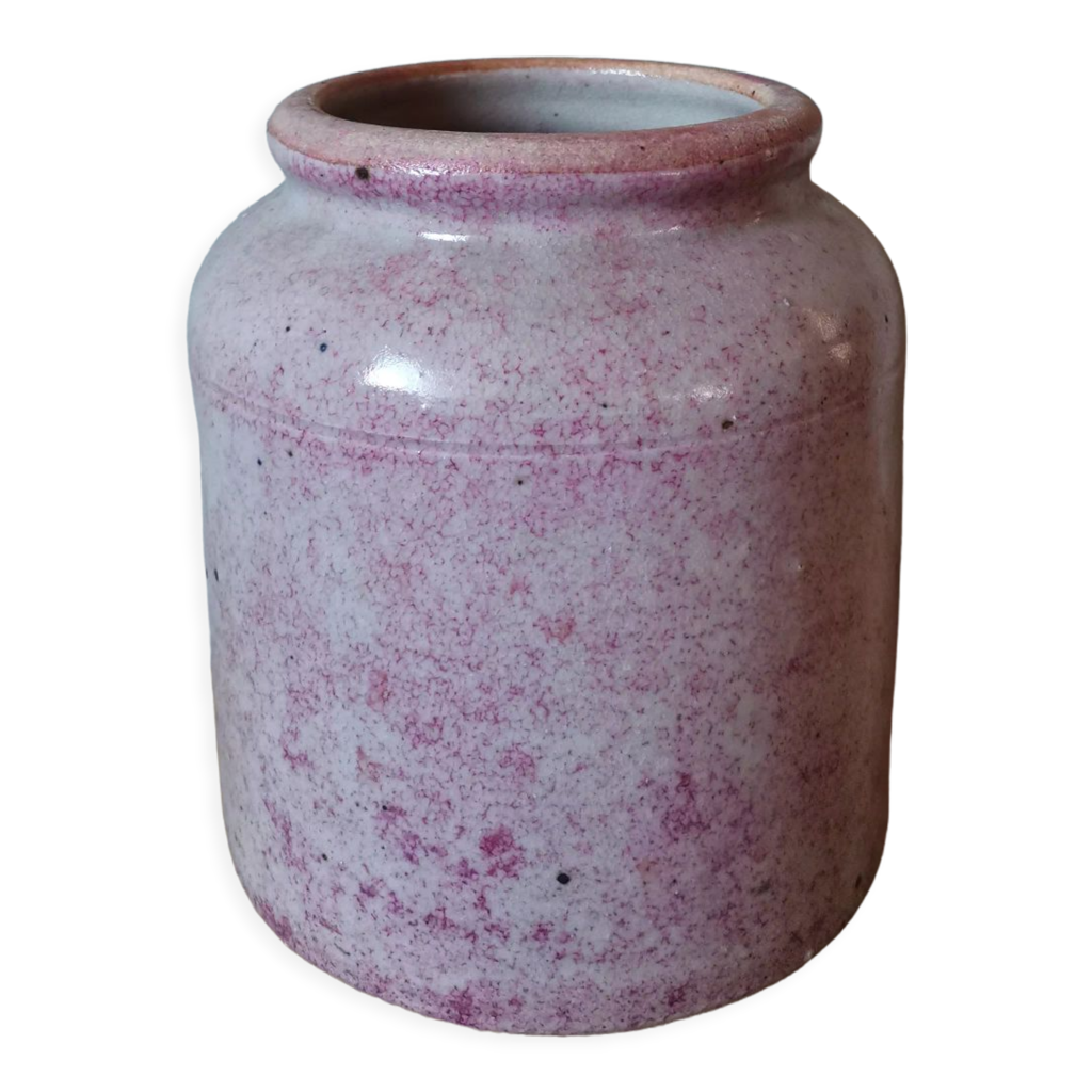 Pot en grès emailé rosé vintage | Selency