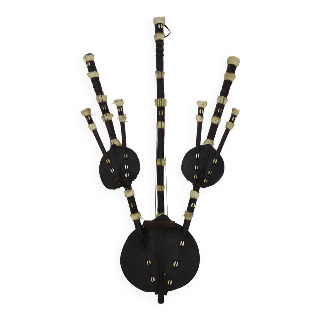 Ancient African Kora with 3 arms. African Art. 50s 60s | Selency