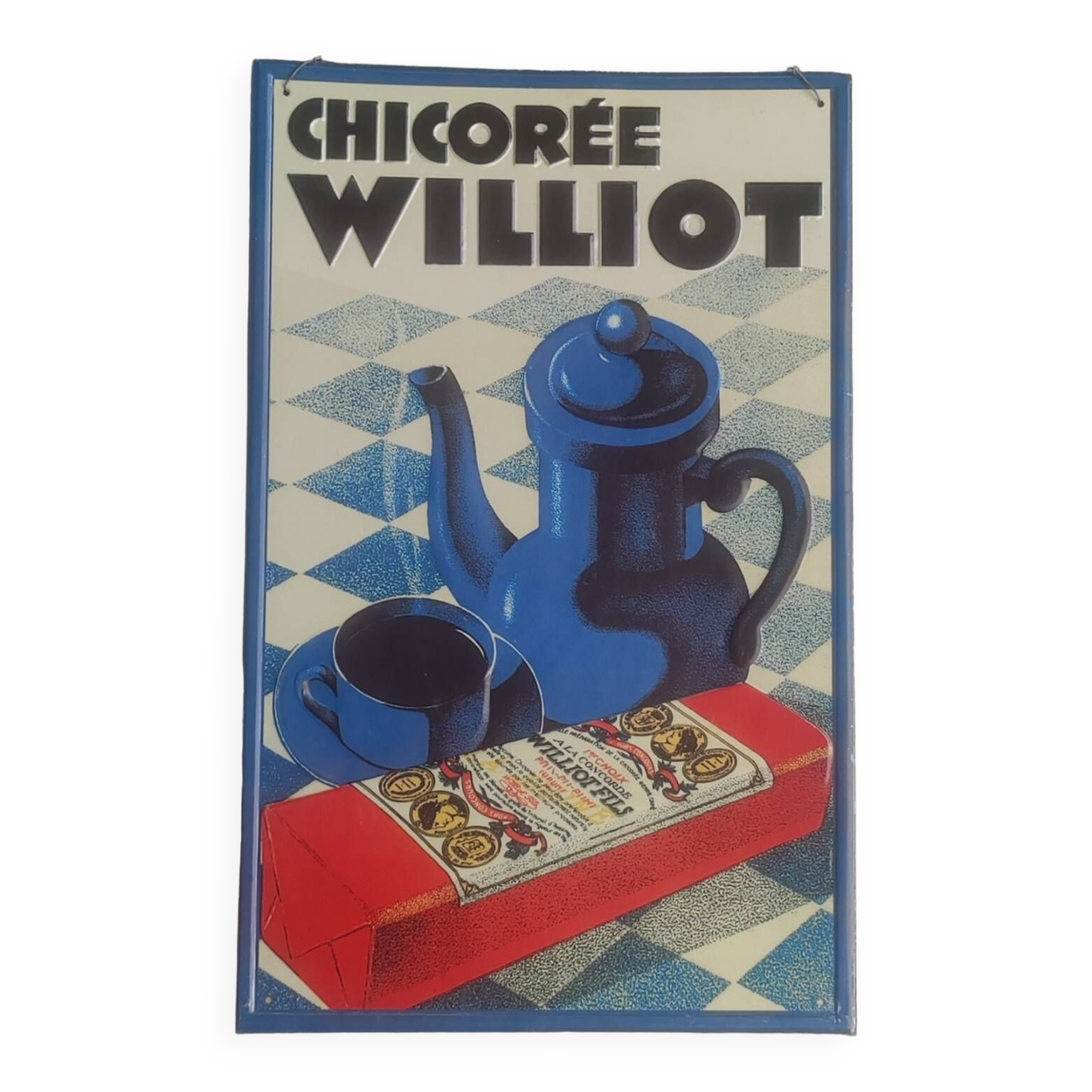 Tôle publicitaire sérigraphiée Chicorée Williot | Selency
