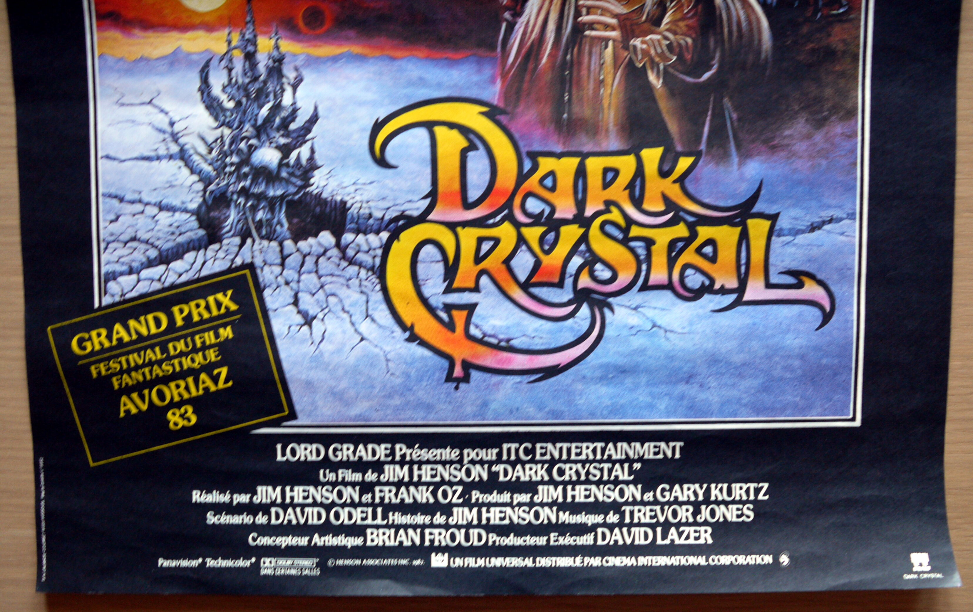 Affiche cinéma originale "dark crystal" Jim Henson & Frank Oz | Selency
