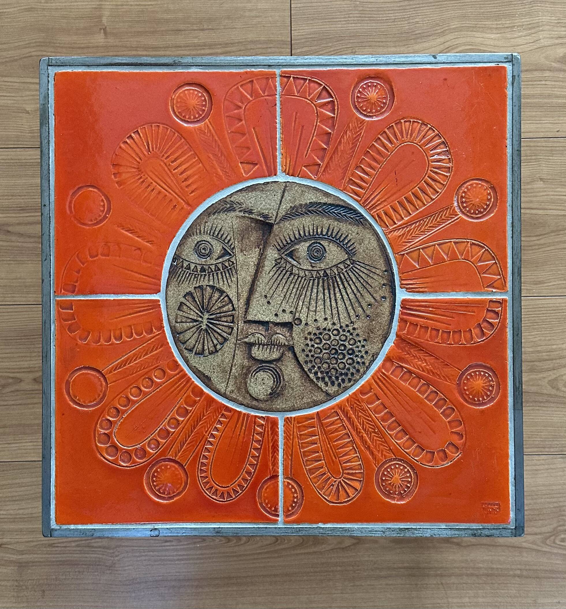 Table basse bout de canapé Roger Capron et Jean Derval céramique années ...