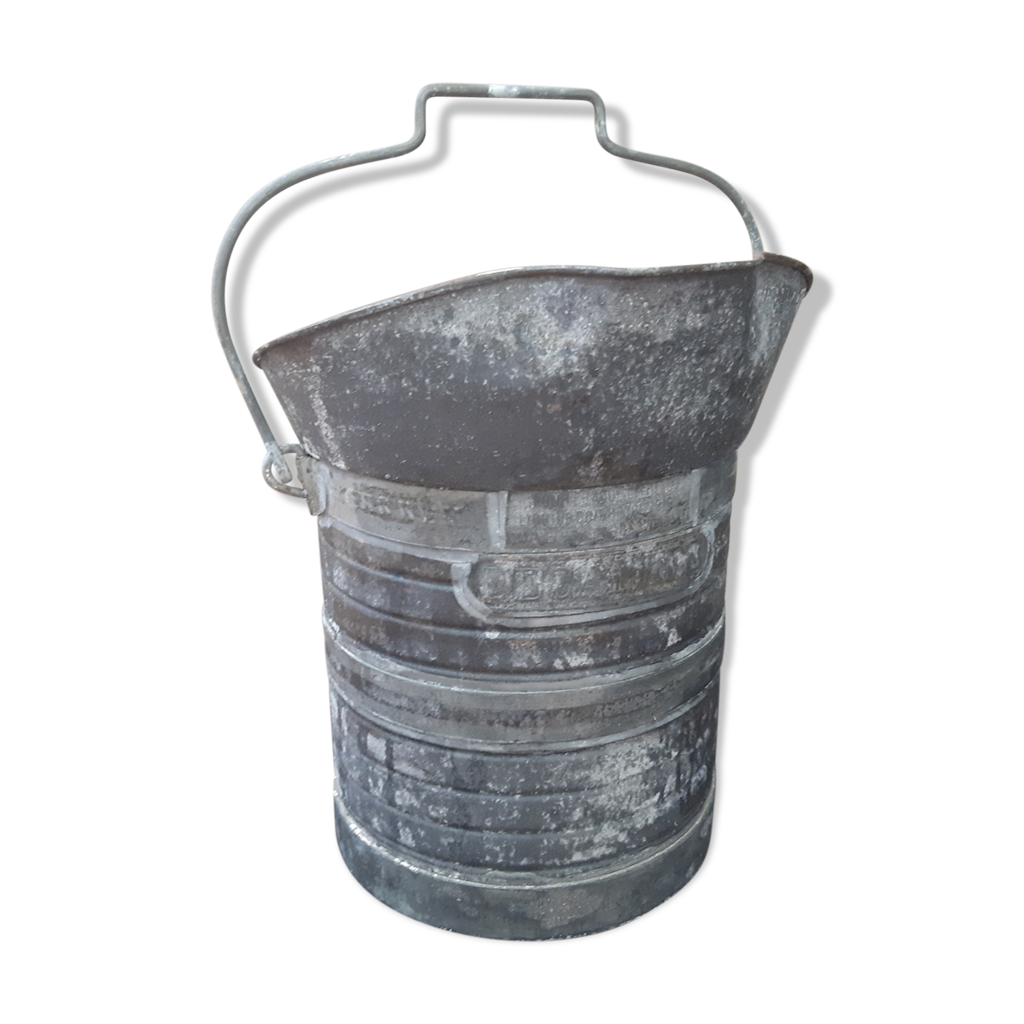 seau vintage décalitre en métal | Selency