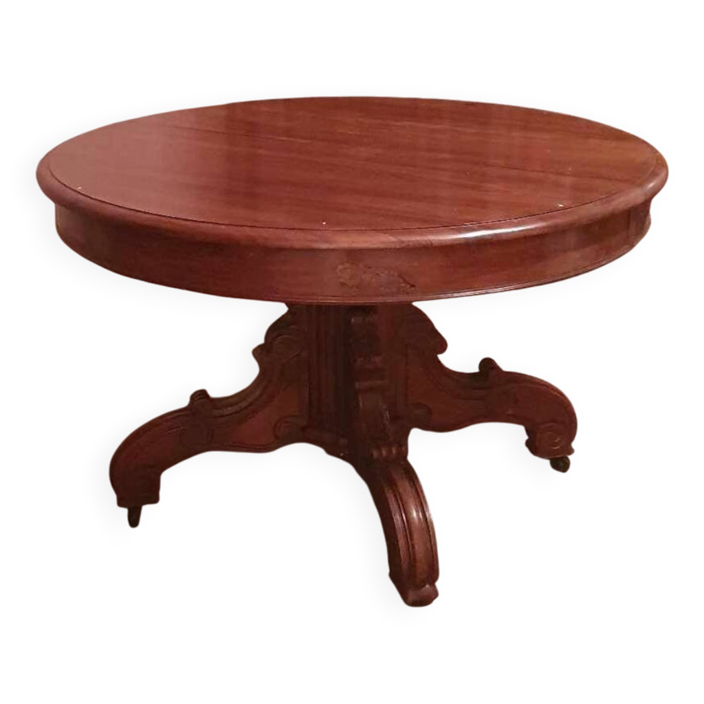 Table ronde bois massif | Selency