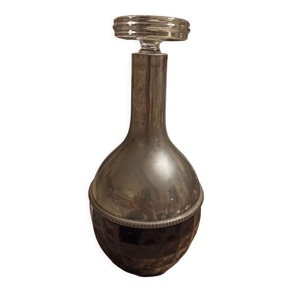 Carafe en étain et verre | Selency