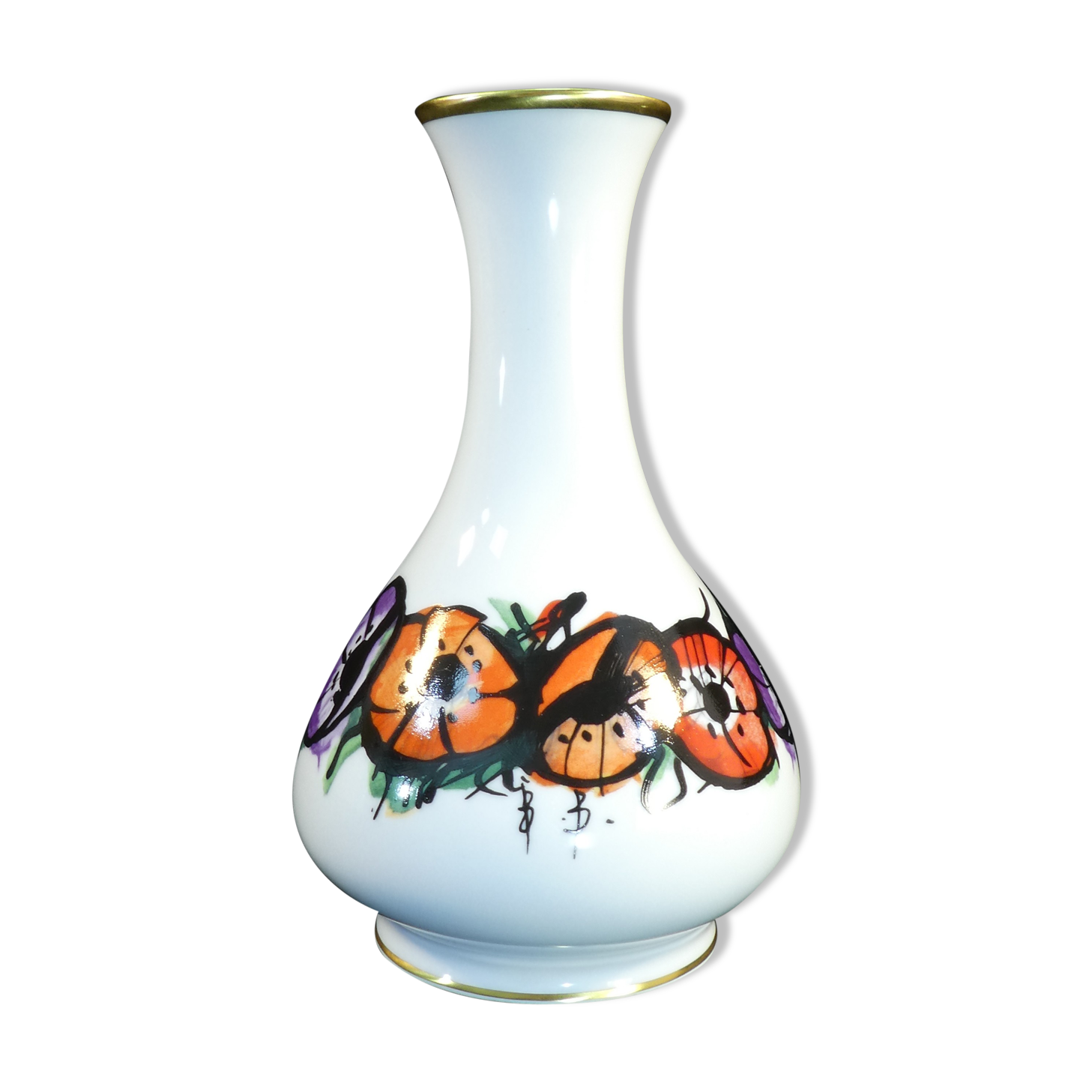 Vase Bernard Buffet porcelaine de Limoges Bernardaud | Selency