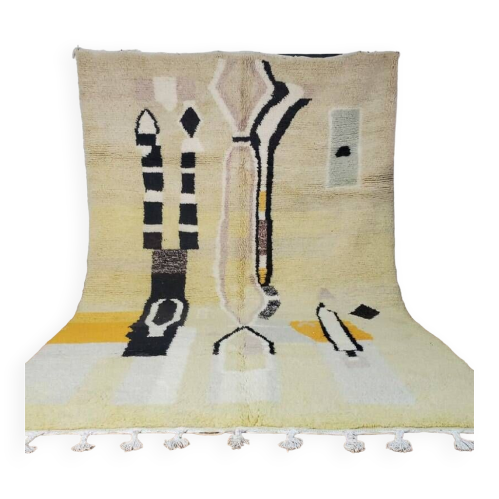 Tapis Beni ouarain 300x200 cm, fabrication artisanale marocaine | Selency