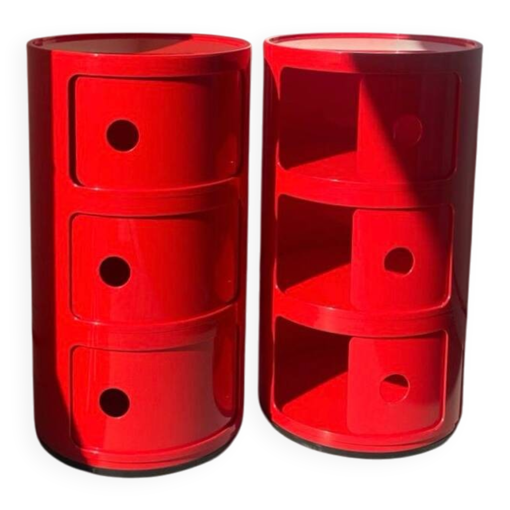 Paire de tables de chevet Componibili | Selency