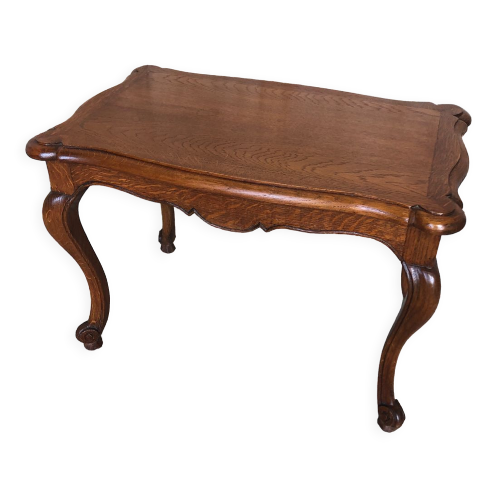 Table basse style louis xv bois foncé vintage | Selency