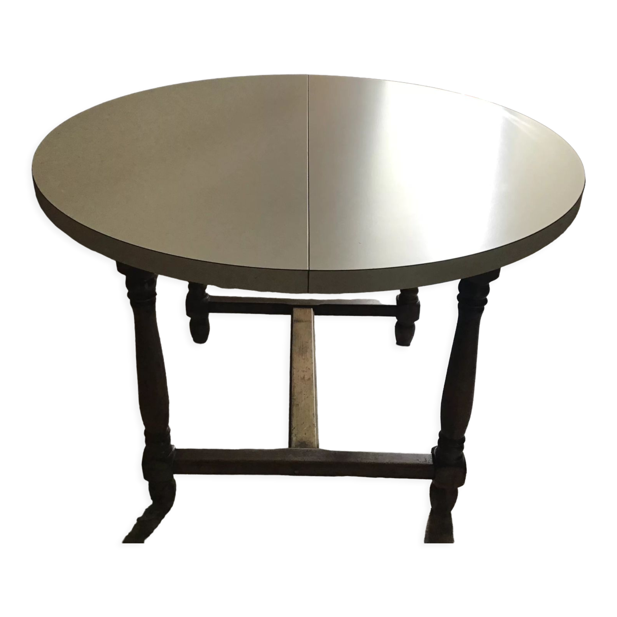 Table ronde rallonge au centre | Selency