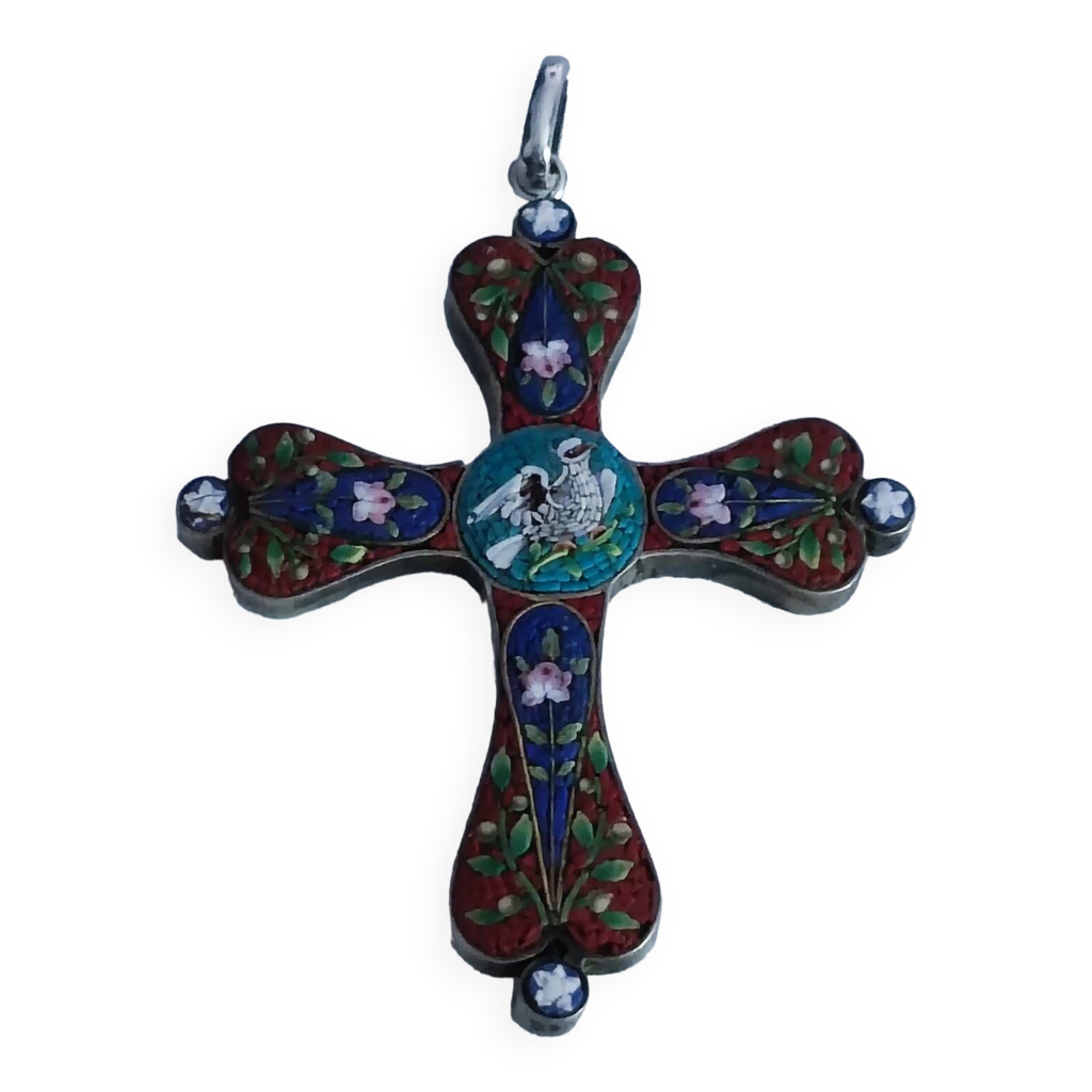 Croix micromosaique ancienne | Selency