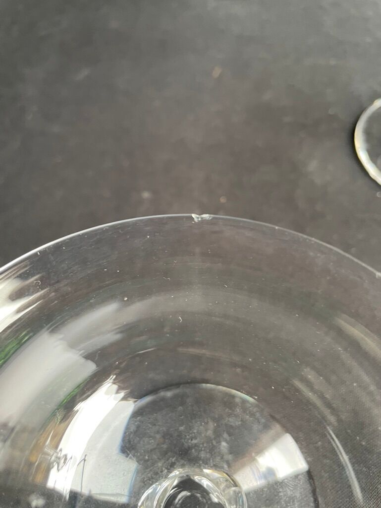 6 coupes à champagne daum service orval - xxème | Selency